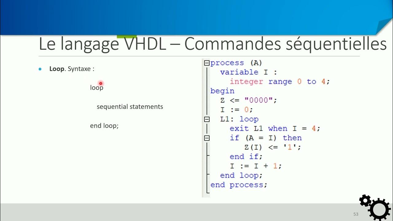 Vhdl Commandes Séquentielles If Case Loop While For Youtube