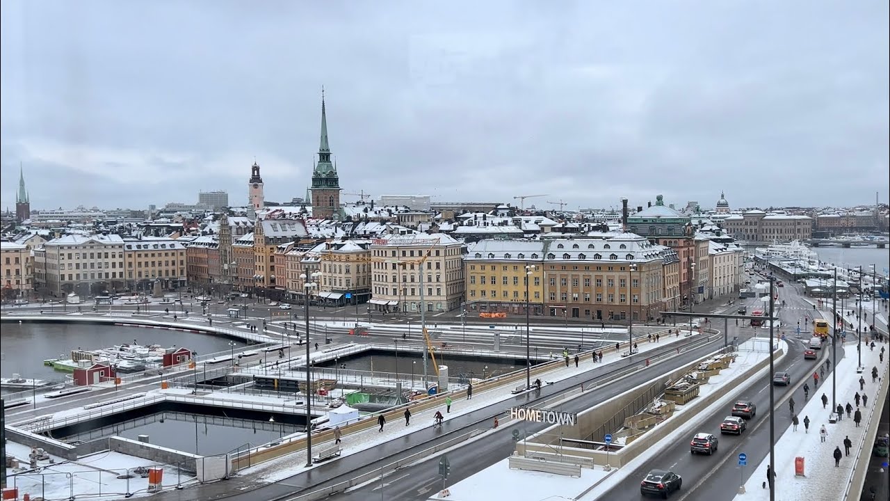 Snowy spring in Sweden - YouTube