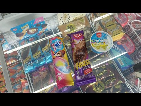 JAJAN ES KRIM PADDLE POP RAINBOW, ES KRIM MINIONS & FEAST COKELAT - YouTube
