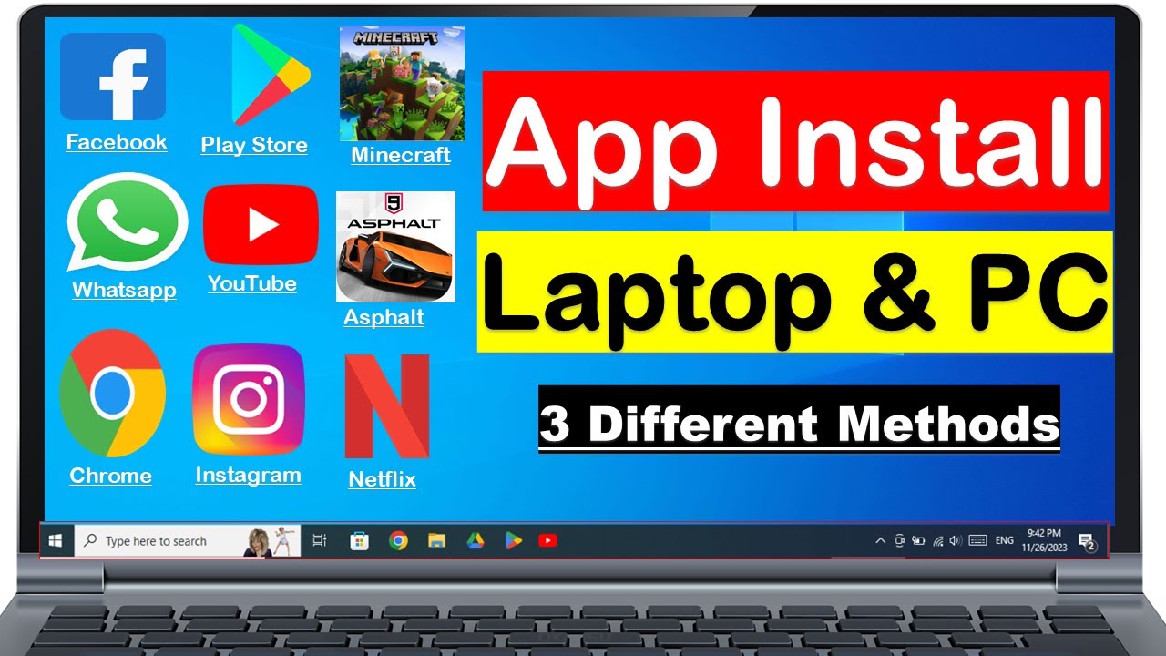 Laptop Me App Kaise Download Kare | How to Download and Install App in ...
