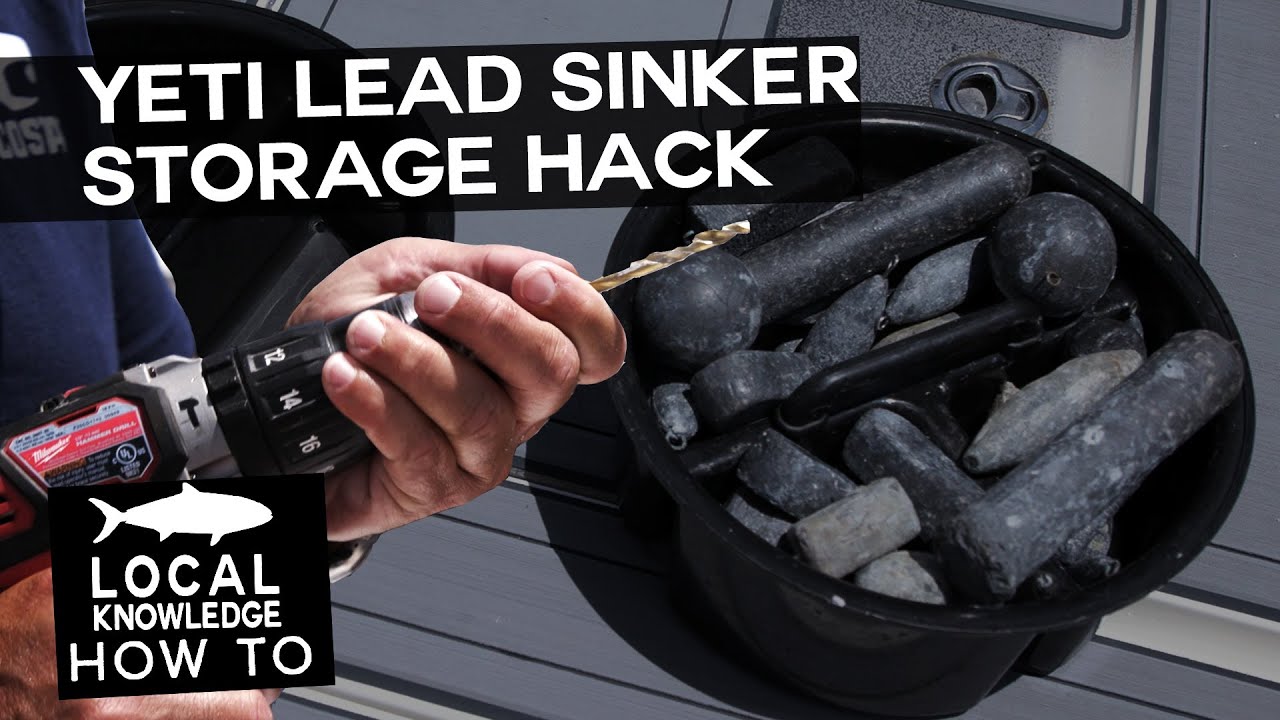YETI Lead Sinker Storage Hack | Local Knowledge Fishing Show - YouTube