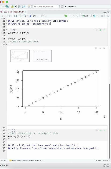 How to transform non-linear data - YouTube