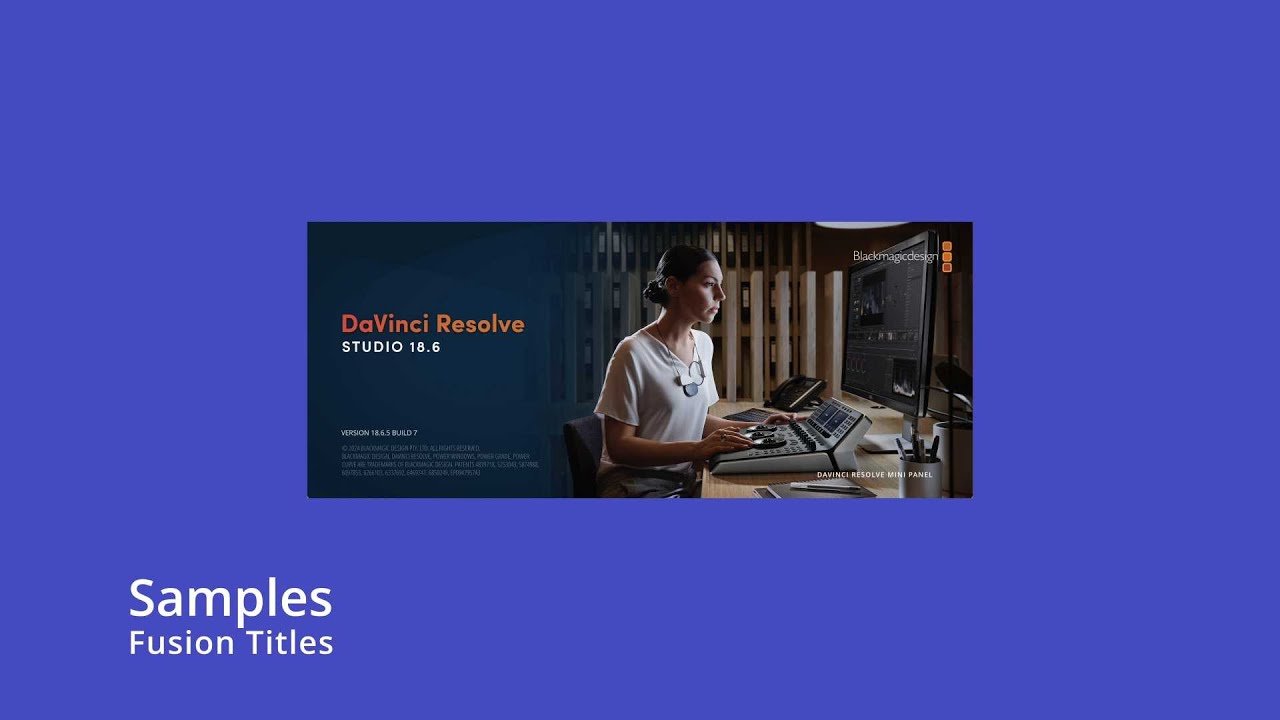 Fusion Titles DaVinci Resolve 18.6 Default - YouTube