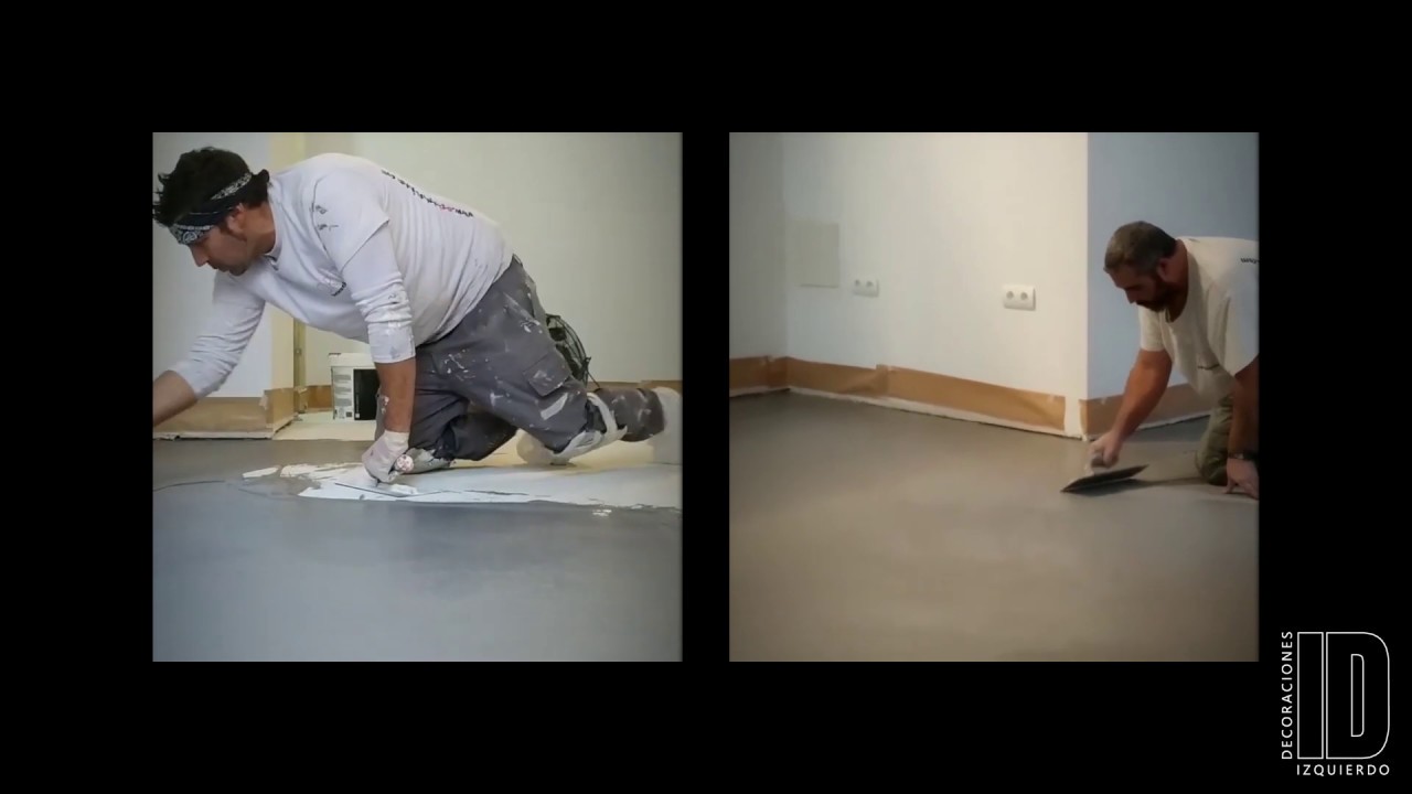 Aplicación microcemento top ciment by izquierdodecoraciones - YouTube