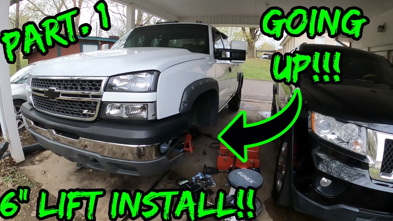 Installing a 6” Rough Country Lift on My 03 Silverado!!!! (Part. 1 ...