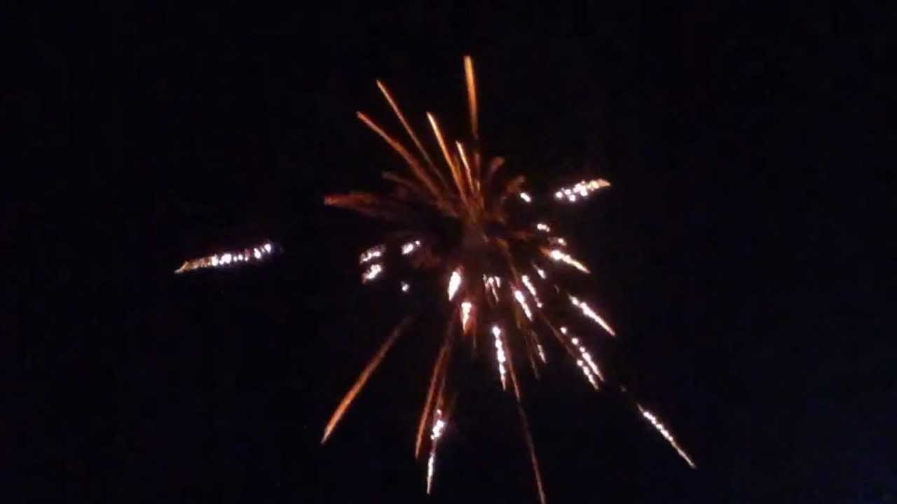 My first 2 inch aerial shells - YouTube