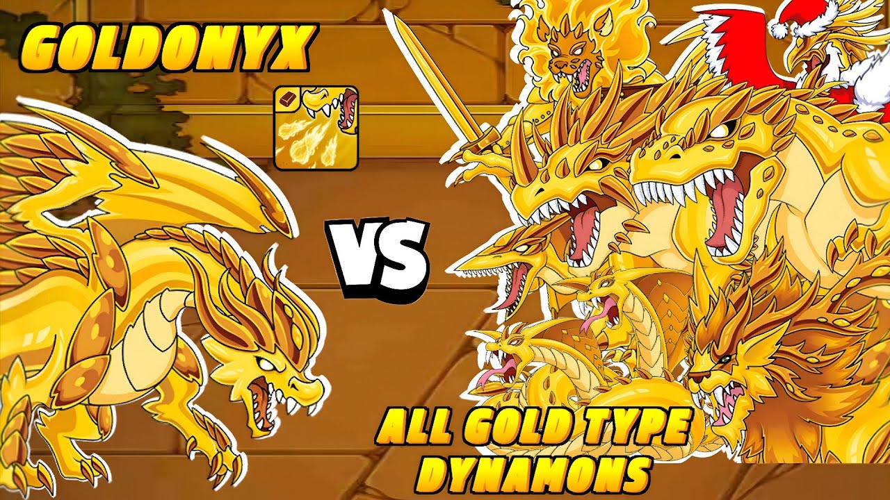 GOLDONYX New Skill vs All Gold Type Dynamons Battle 🤩🔥 in Dynamons ...
