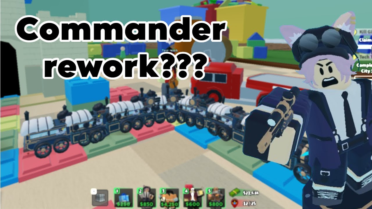 Commander rework update TDS |big nerf| - YouTube