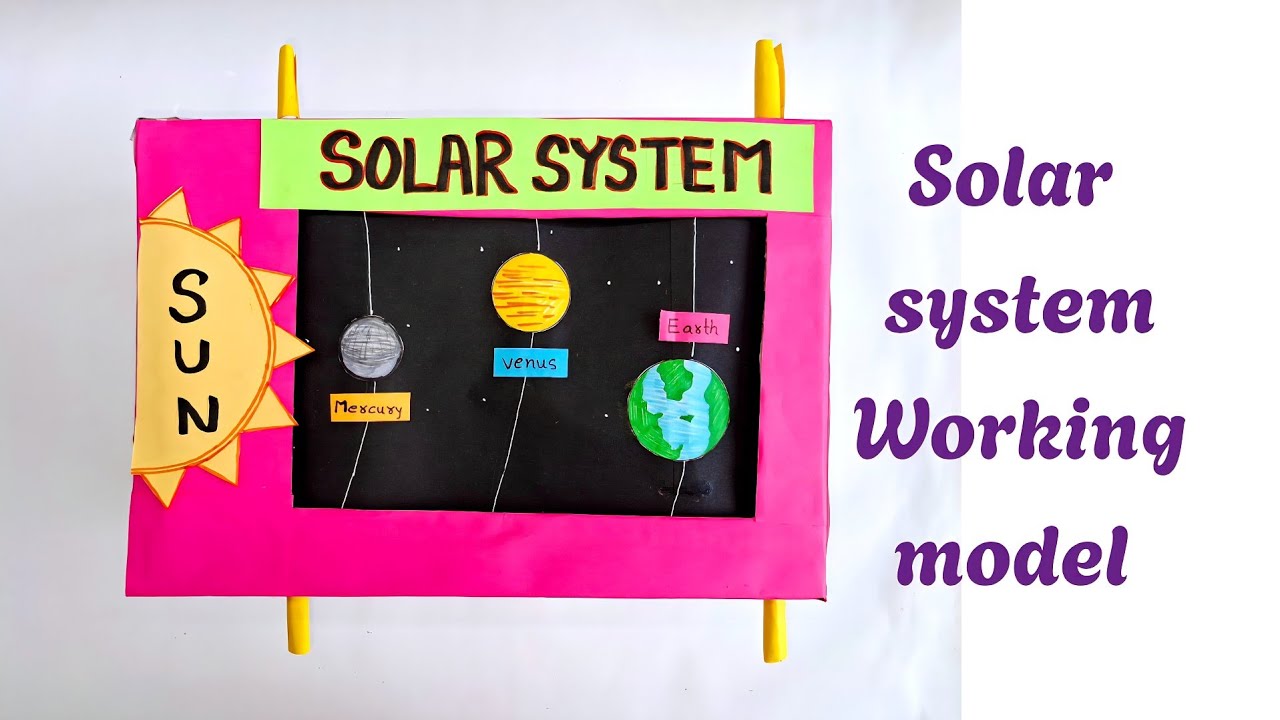 Easy Solar System Working model /SST project/ Solar system project for ...