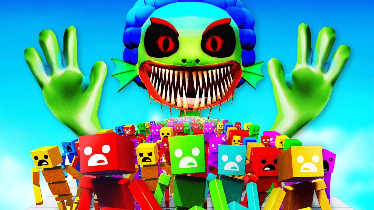 EVIL LUCA.EXE vs 1,000,000 RAGDOLLS - YouTube