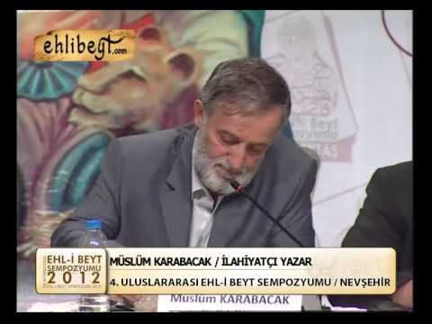 MÜSLÜM KARABACAK 4  ULUSLARARASI EHL İ BEYT SEMPOZYUMU