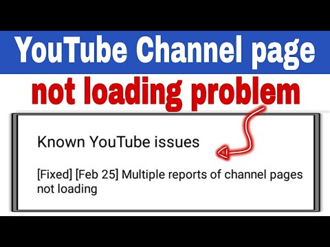 YouTube channel page not loading issue.Channel page not loading. - YouTube