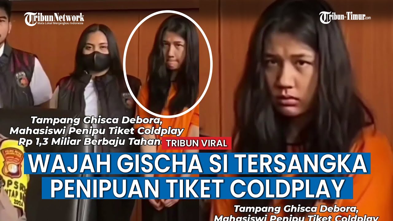 Ekspresi Ghisca Debora Tersangka Penipuan Tiket Coldplay saat Ditangkap ...