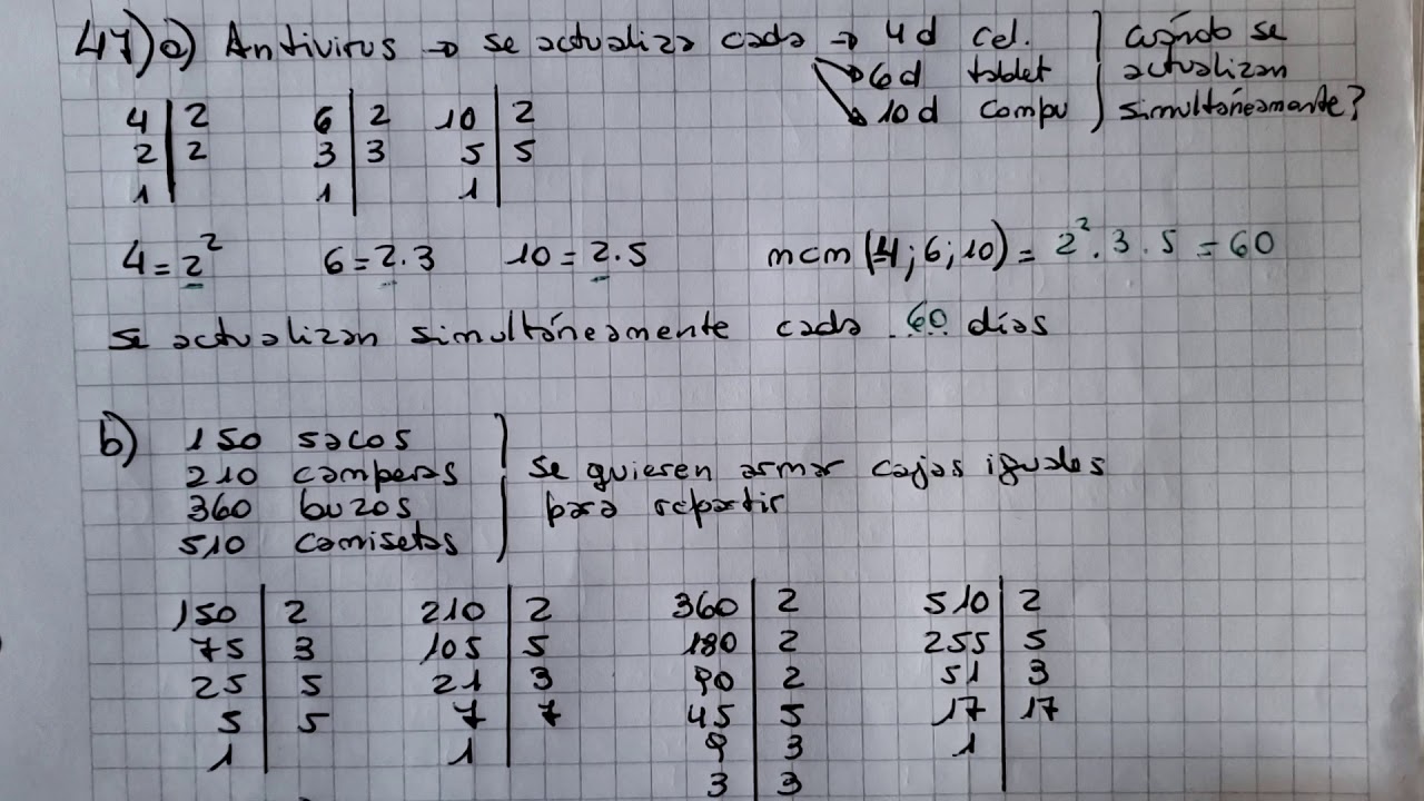 Problemas con MCM y DCM - YouTube