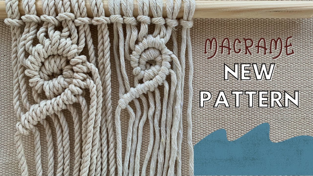 Макраме узор «Волна»/New macrame pattern - YouTube