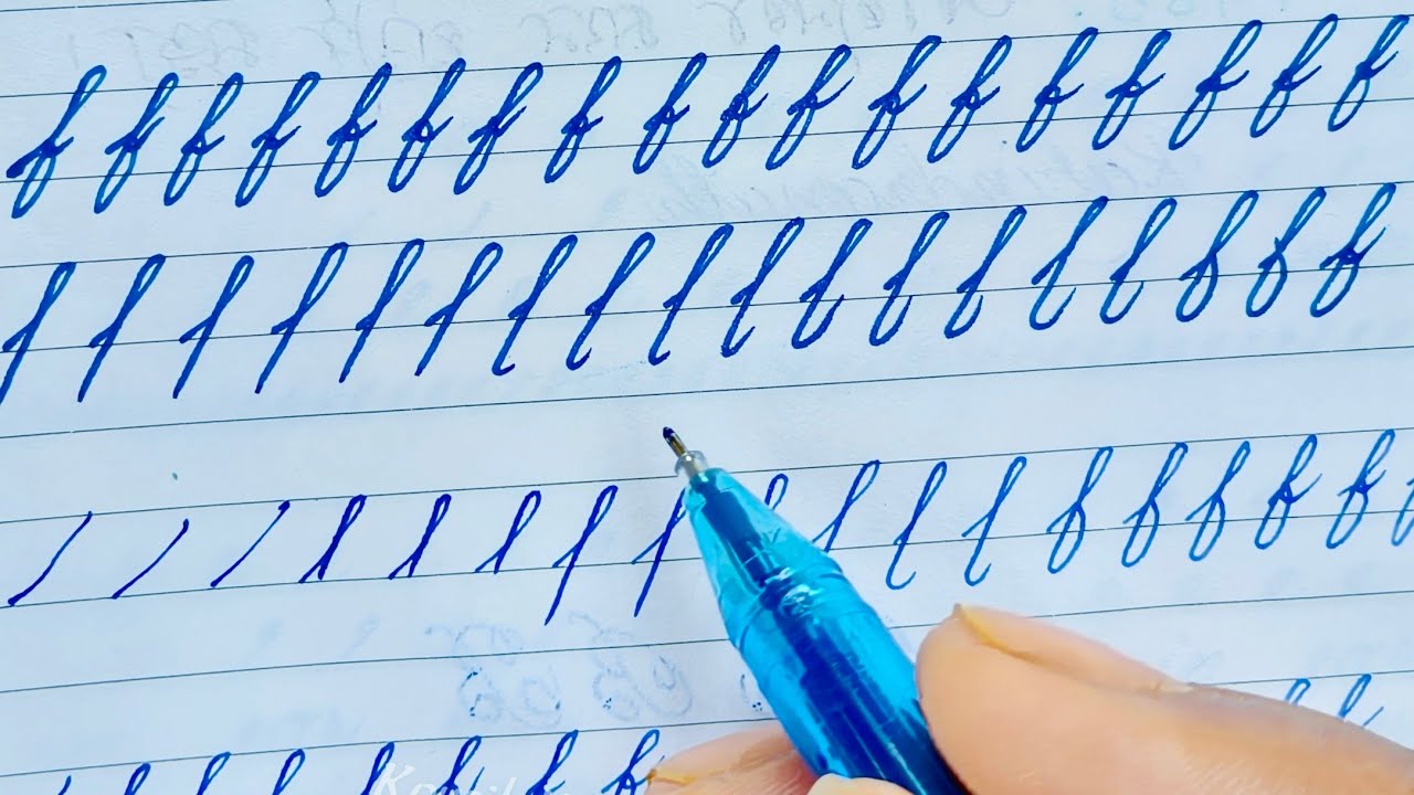 How to write small f in cursive | cursive f writing | small f cursive ...
