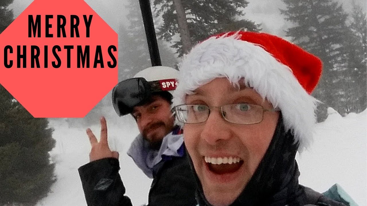 christmas snowboarding santa getting sendy - YouTube