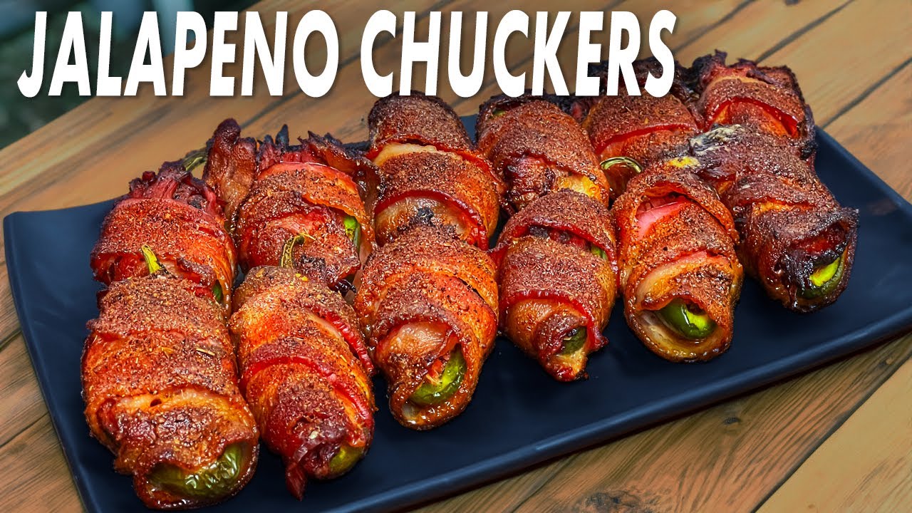 Jalapeno Chuckers - Bacon Wrapped Jalapeno Poppers Stuffed With Smoked ...