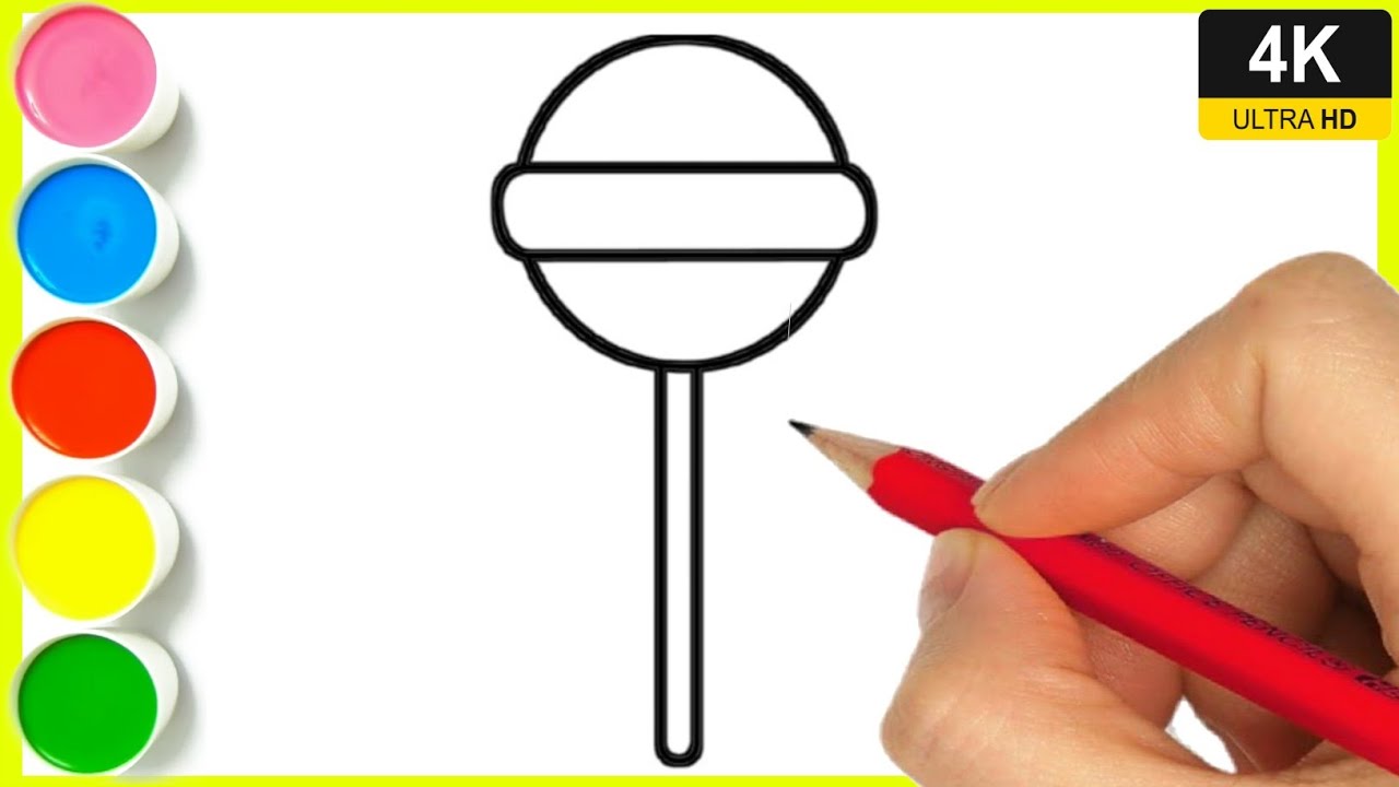 Easy to drawing a lollipop drawing || how to draw lollipop easy ...