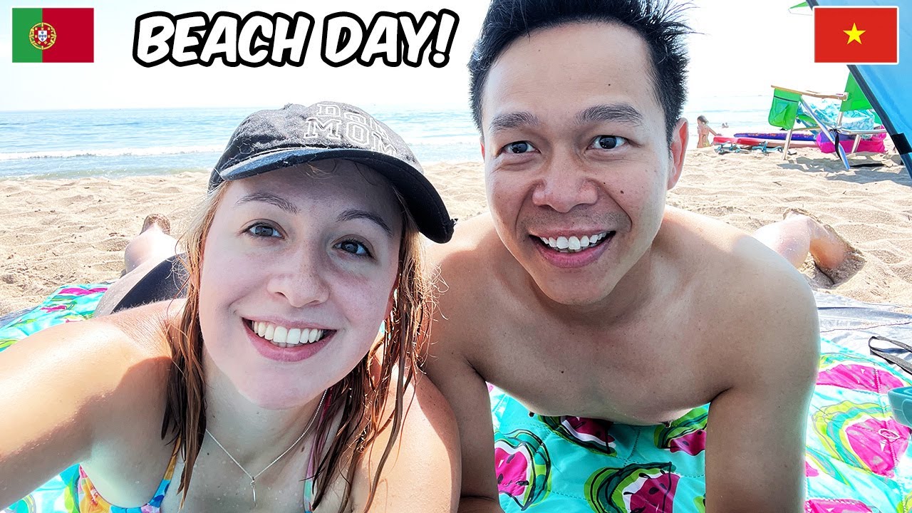 Beach day! Sand too HOT, water too COLD 🌊☀️ [AMWF] - YouTube