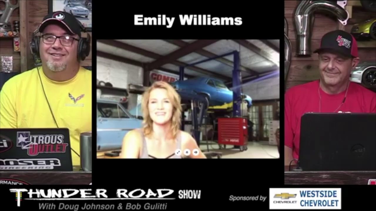 Doug and Bob interview Emily Williams! Race Car Girl! - YouTube