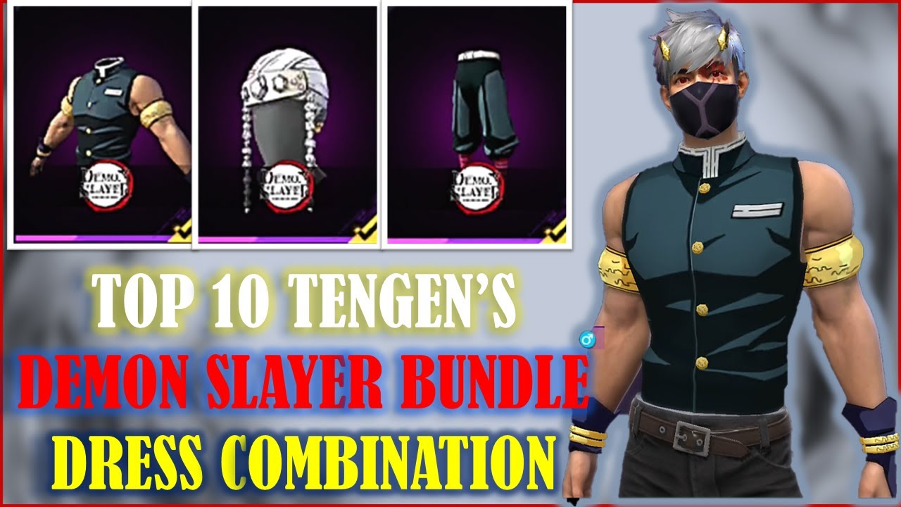 TENGEN'S BUNDLE TOP 10 OP DRESS COMBINATION || DEMON SLAYER FREE TENGEN ...