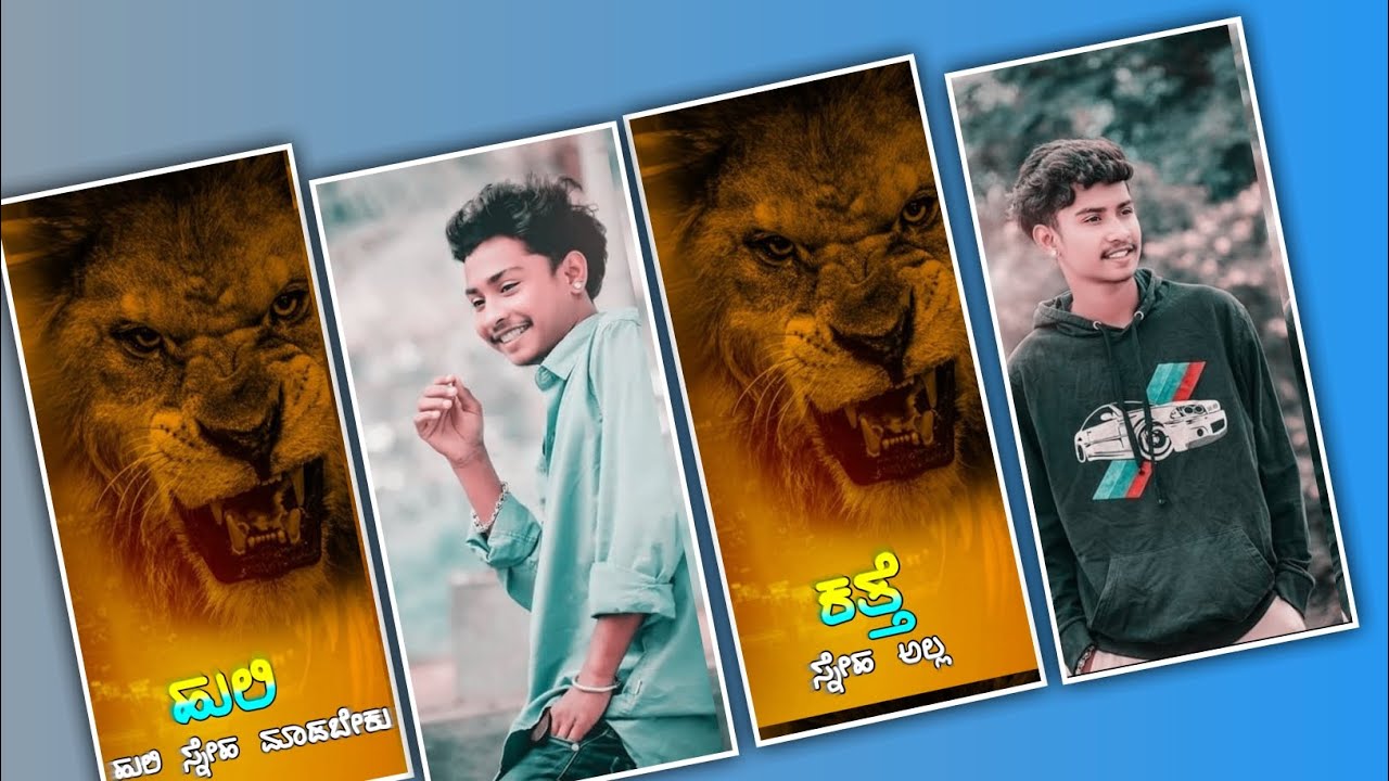 kannada trending attitude boys kadak dialogue Instagram video editing ...