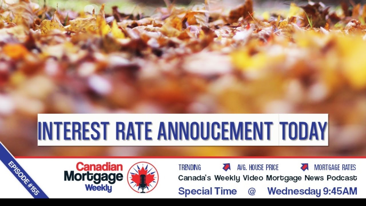 Bank of Canada Interest Rate Announcement Today - YouTube