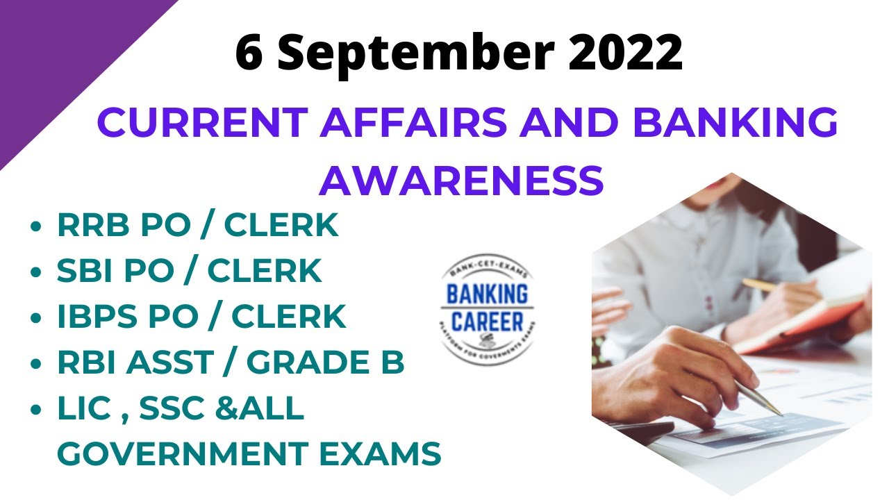 SBI JA Notification & 6 Sept 2022 II Current Affairs & Banking ...