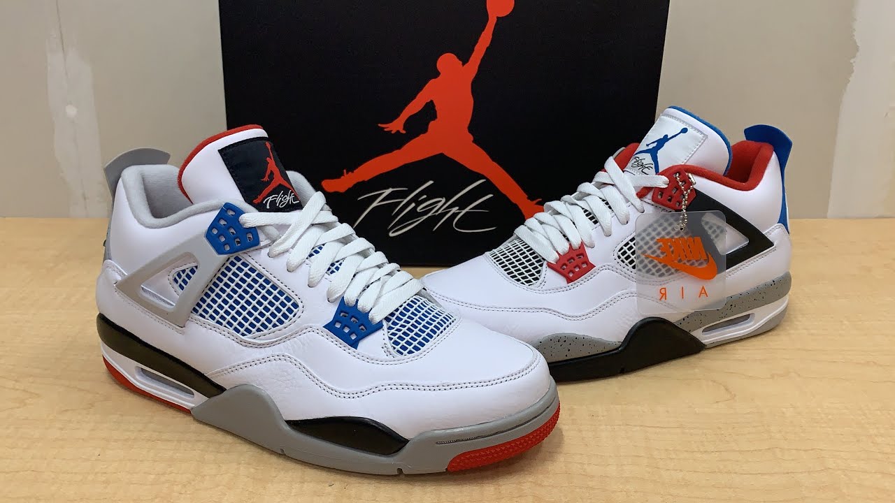 Nike Air Jordan Retro 4 What The Unboxing And Review Youtube