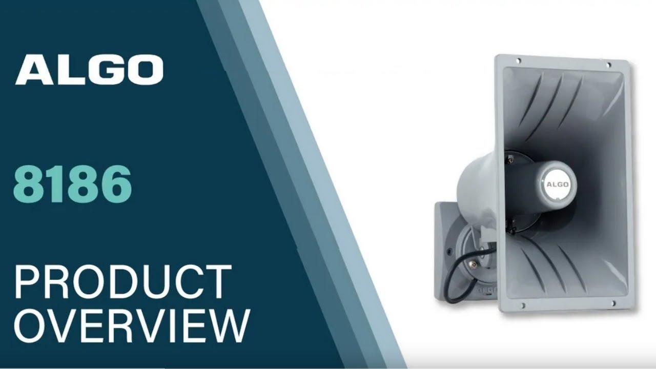 Algo 8186 IP Horn Speaker - YouTube