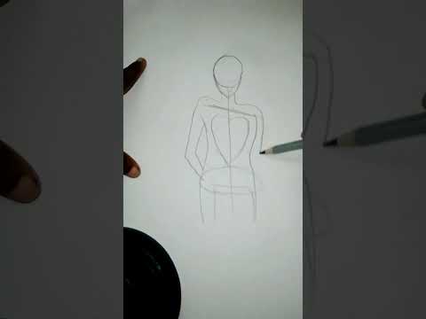 How to draw a girl with jacket #shorts #youtubeshorts #art #drawing