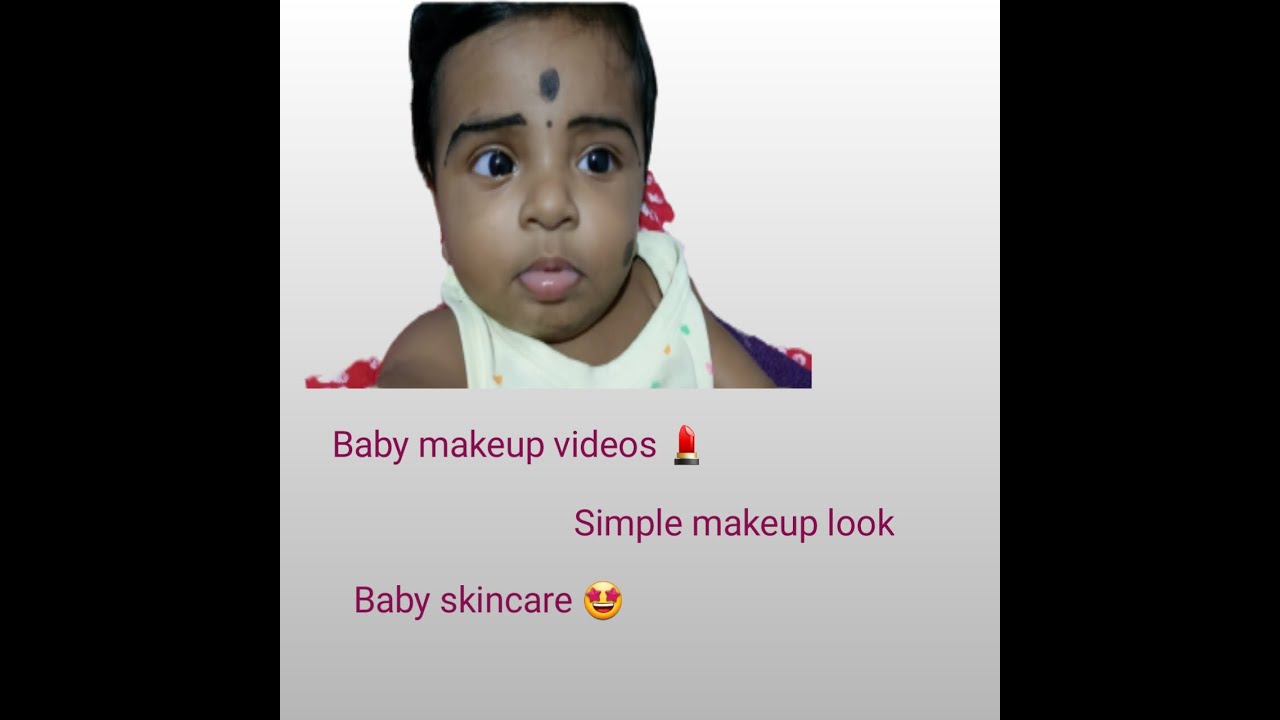 Baby makeup using only kajal | Baby face makeup | simple makeup for ...