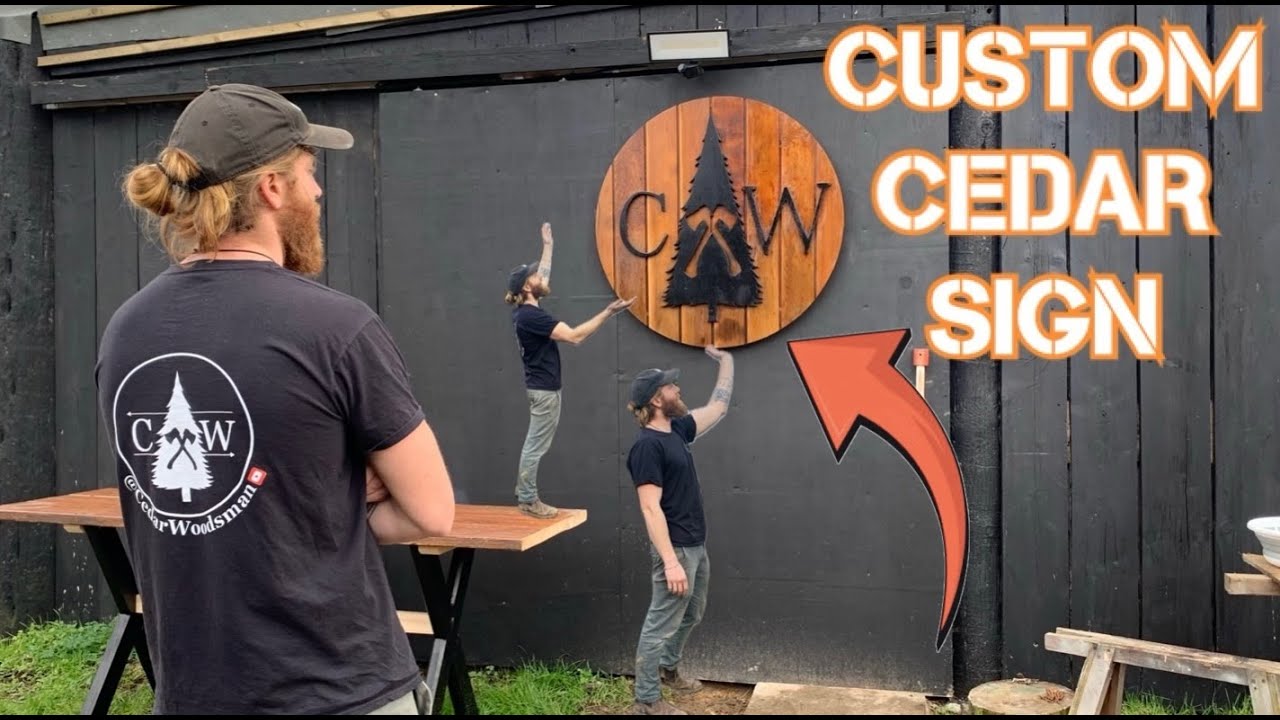 Making a my logo! From reclaimed wood. - YouTube