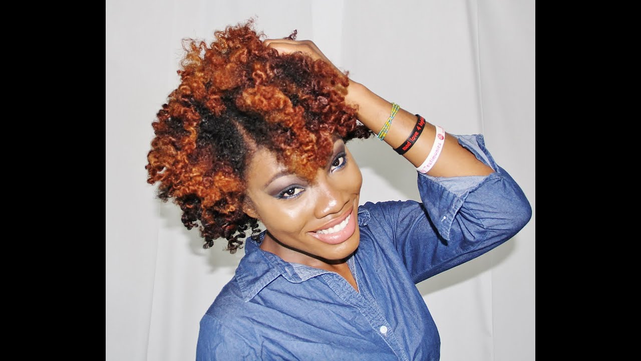 Cocoon Curls on Medium Length Natural Hair - YouTube
