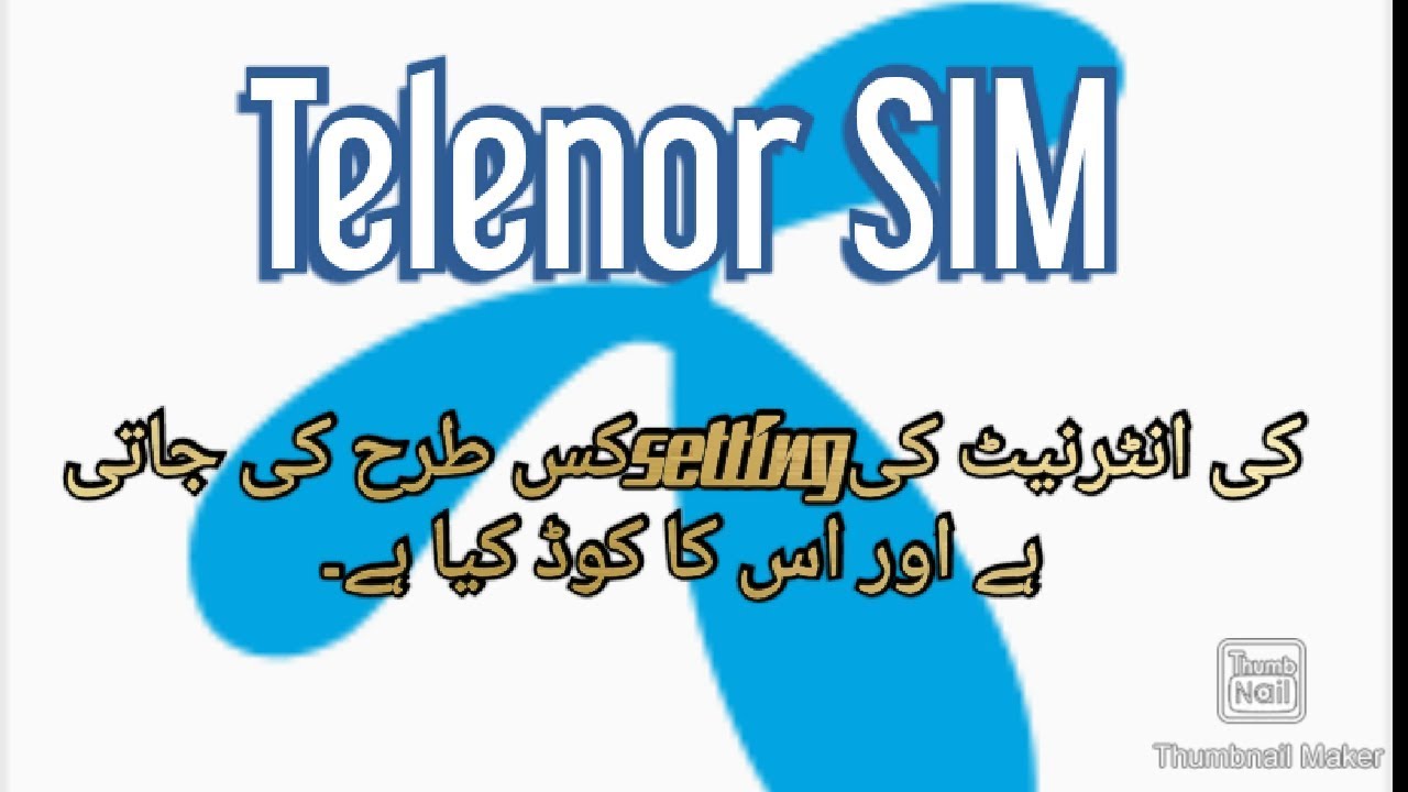 Telenor internet settings for Android | Telenor sim internet setting ...