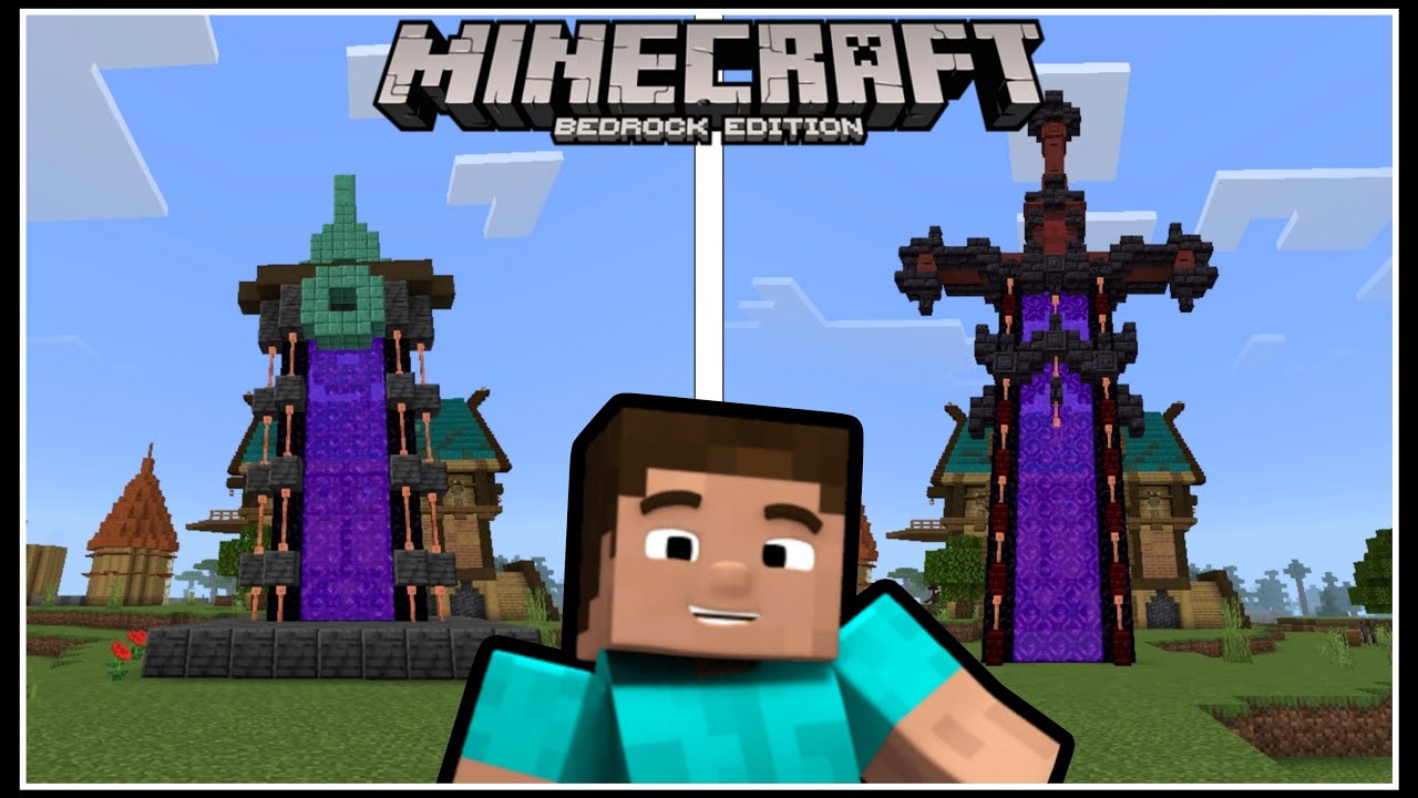 I Transformed the Nether Portal In Minecraft Bedrock || Minecraft ...