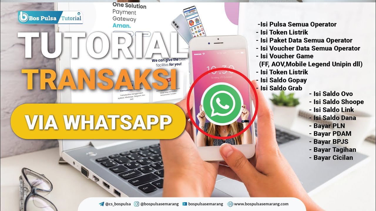 [TUTORIAL] TRANSAKSI BOS PULSA VIA WHATSAPP - YouTube