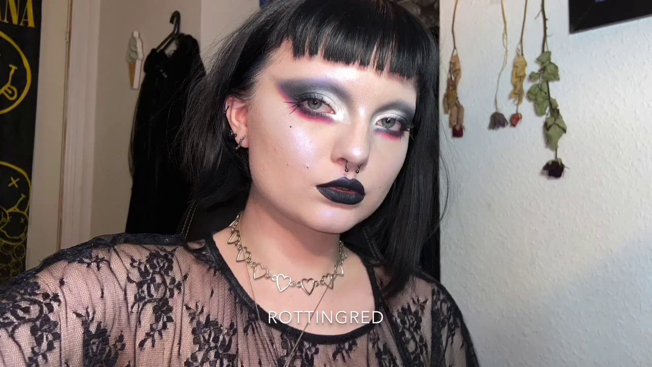Makeup Tutorial 15 - Classic Vampy Goth ~ RottingRed - YouTube
