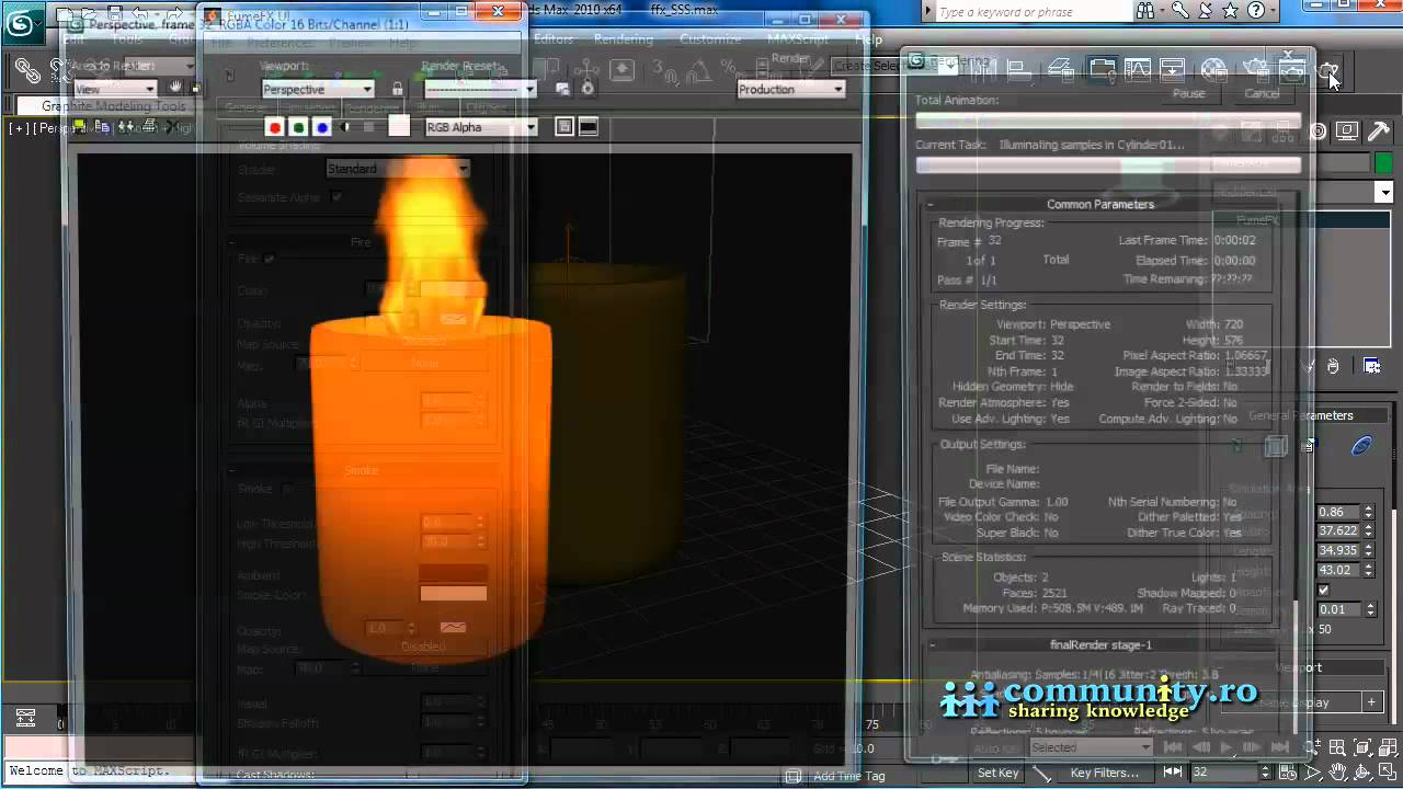 finalRender fumeFx: SSS Tutorial - YouTube