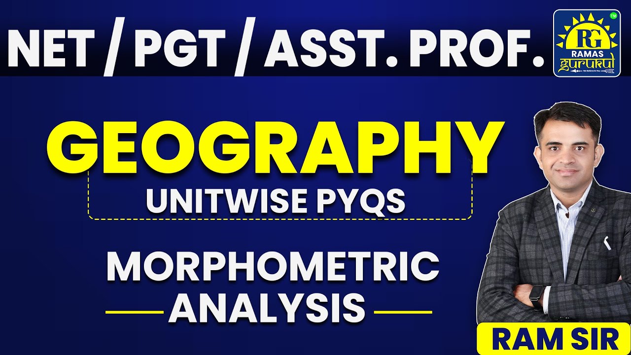 Morphometric Analysis Geography Mission Jrf Re Exam June 2024 Netjrf Net Netjune2024 Nta