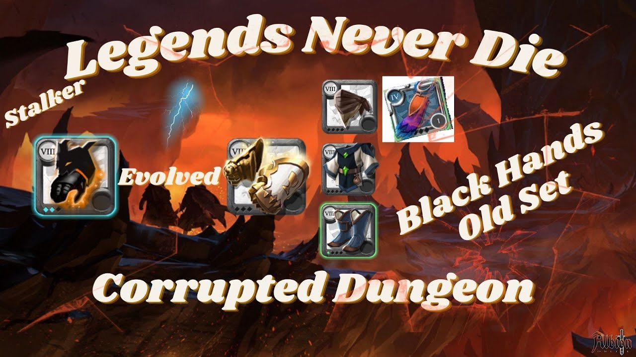 Albion Online Corrupted Dungeon I BLACK HANDS OLD SET EVOLVED FİSTS OF ...