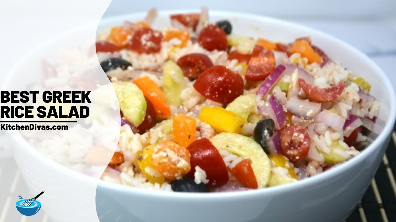 Best Greek Rice Salad - YouTube