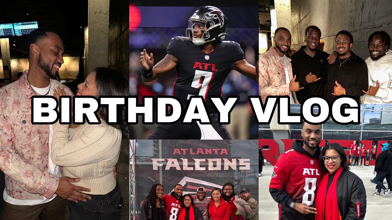 ATL FALCONS GAME + PAINTED DUCK | Atlanta, GA | 26th Birthday Vlog ...