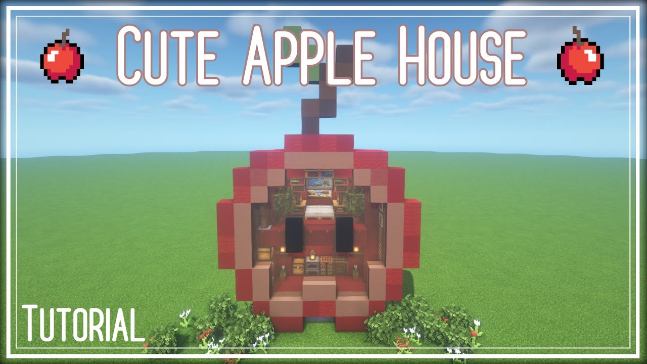 Minecraft Tutorial : Cute Apple House - YouTube