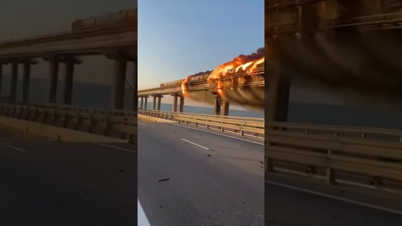 The Terrible DESSTRUCTION of the Kerch Bridge - YouTube