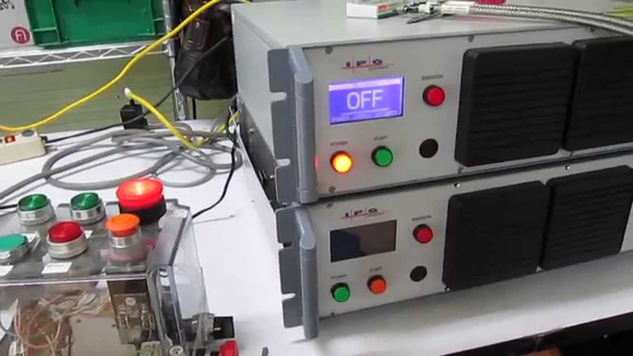 IPG DL 10x2, LASER Controller testing. - YouTube