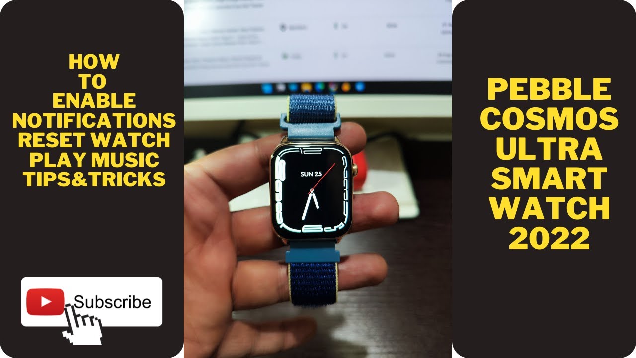 Pebble Cosmos Ultra SmartWatch | How to enable notifications | Reset ...
