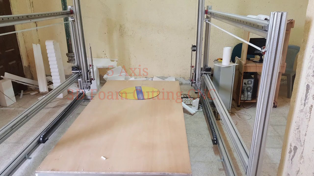 3D Foam Cutting CNC Machine - YouTube
