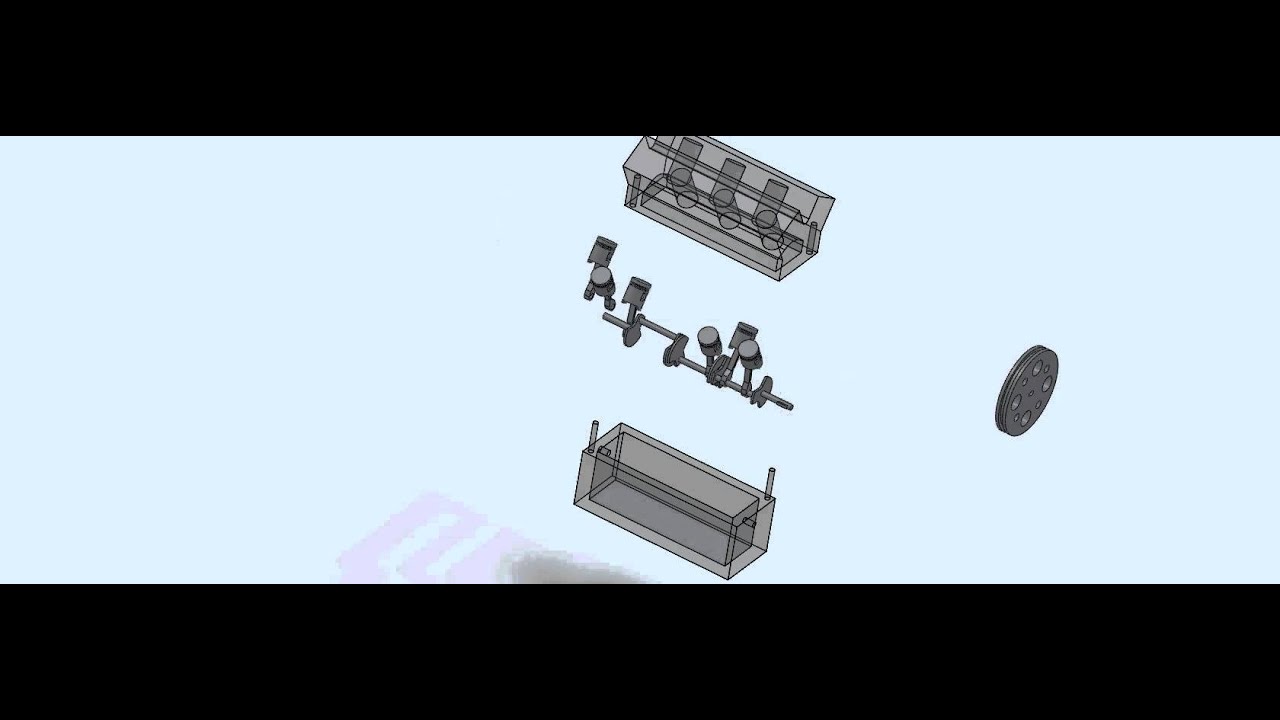 My First SolidWorks Assembly - V6 Engine - YouTube